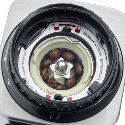 Coffee grinder with collection container and portafilter holder CASO ...